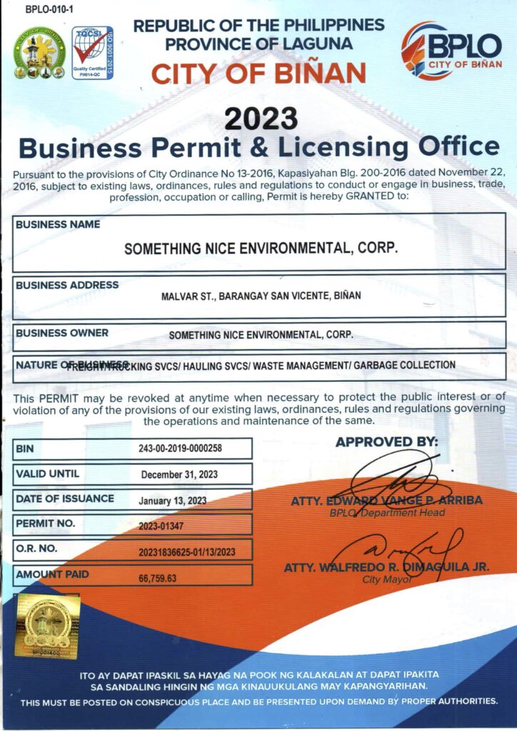 About Us – Something Nice Environmental Corp.