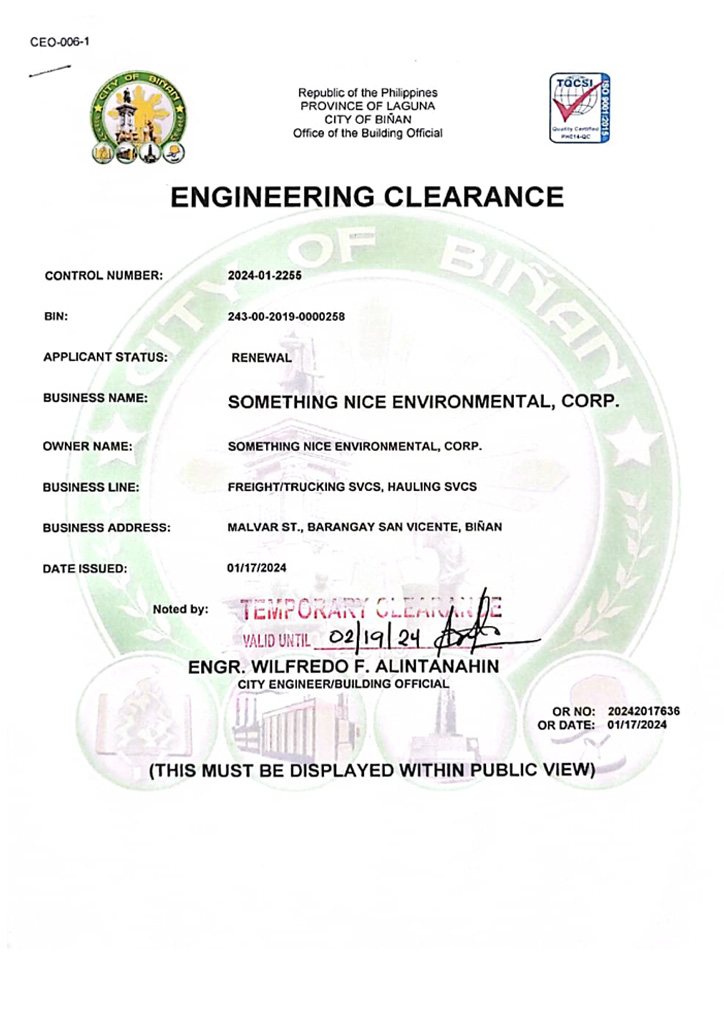 About Us – Something Nice Environmental Corp.