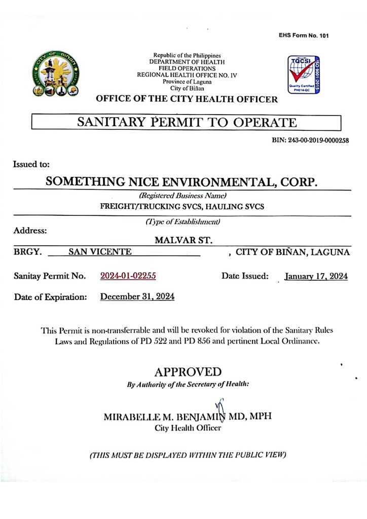 About Us – Something Nice Environmental Corp.